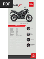 Ficha Técnica Honda Invicta 150 | PDF