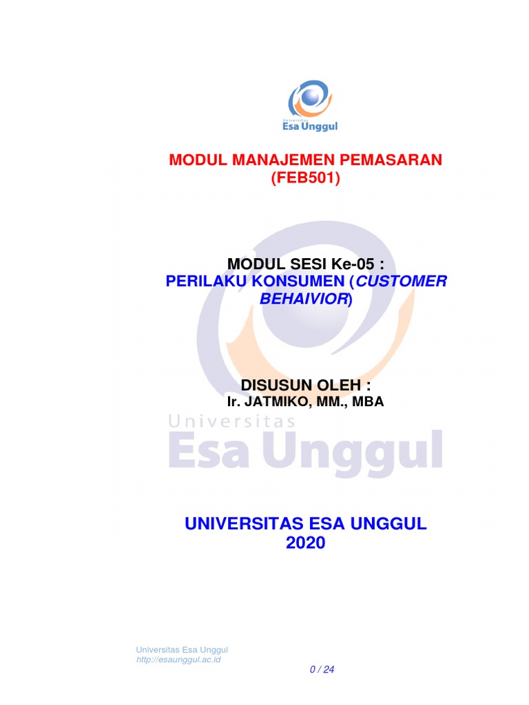 E.modul - Mp5.perilaku Konsumen | PDF | Karier & Perkembangan | Sains ...