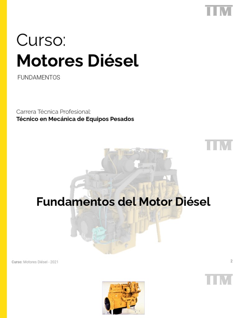 Curso - Motores Diésel (2022) - Fundamentos | PDF | Motor diesel ...