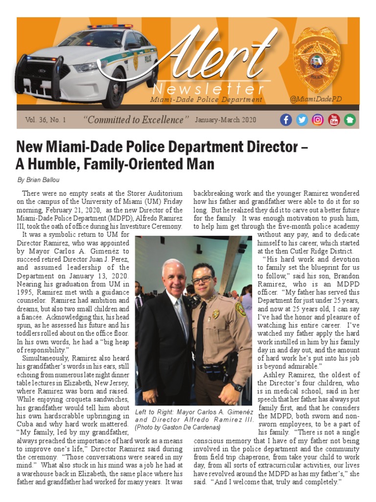 Miami-Dade Police Department Newsletter Announces Director | PDF