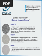 Diferenças entre Reboco, Emboço e Chapisco | PDF | Argamassa (alvenaria ...