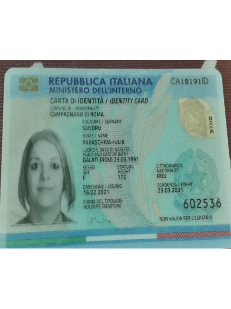 Carta D Identit 1 | PDF