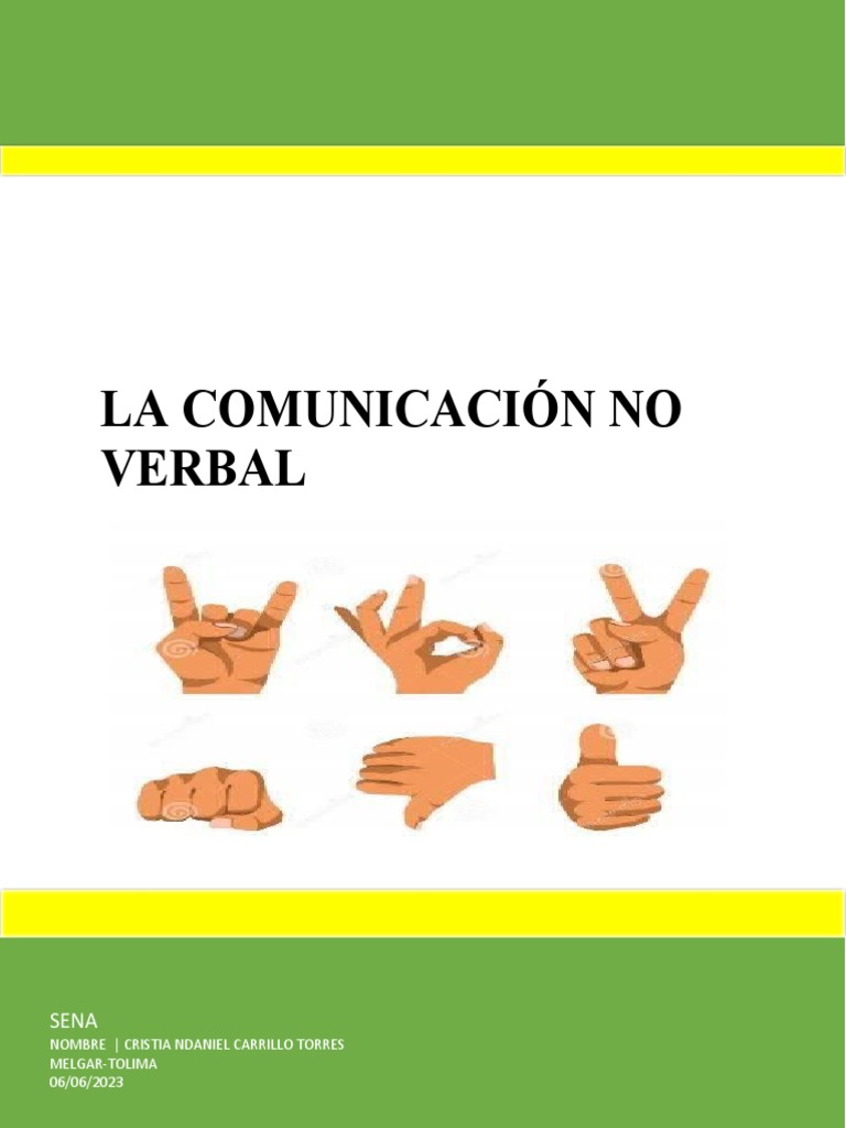 Comunicacion No Verbal | PDF | Comunicación | Comunicación no verbal