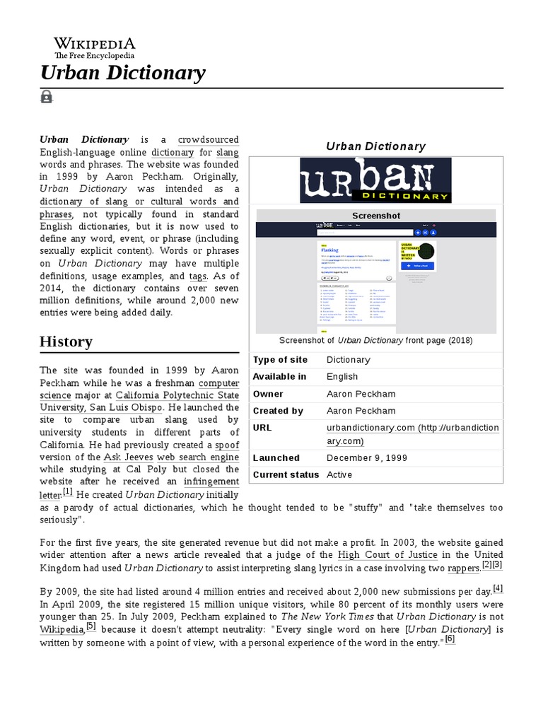 Urban Dictionary | Download Free PDF | Linguistics | Lexicology