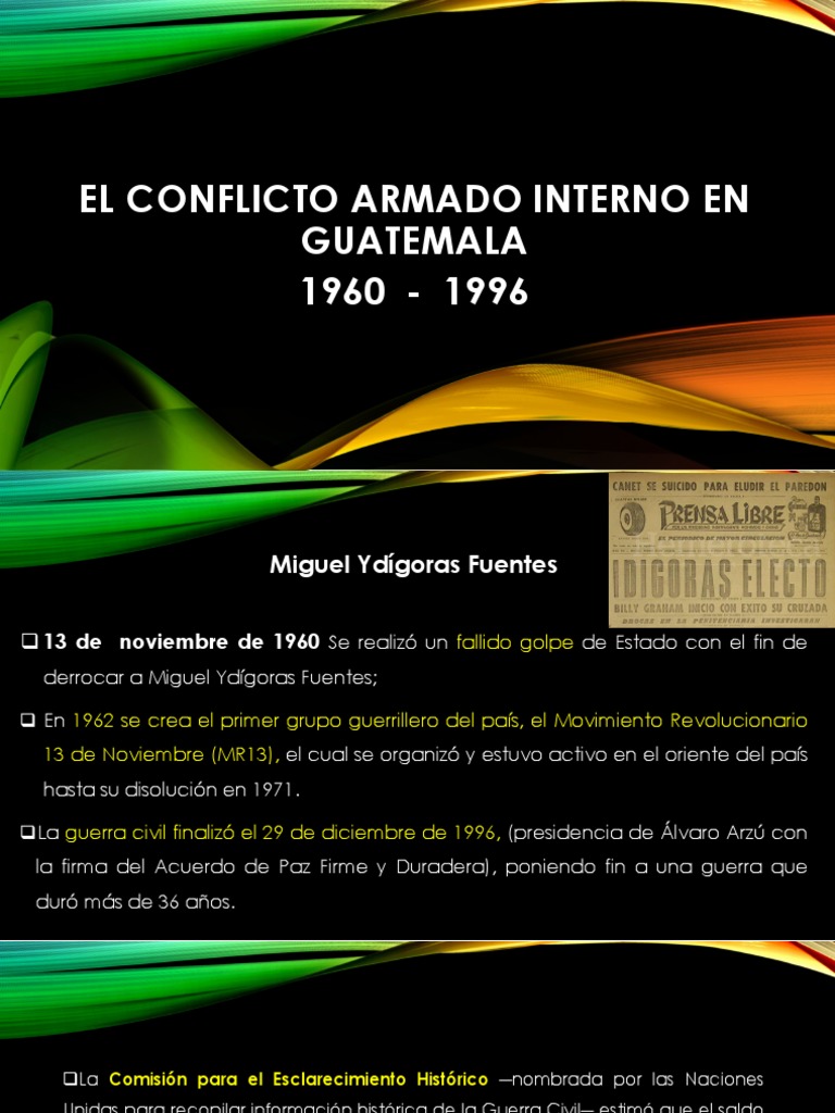 Presentación Conflicto Armado | PDF | Guatemala | Gobierno