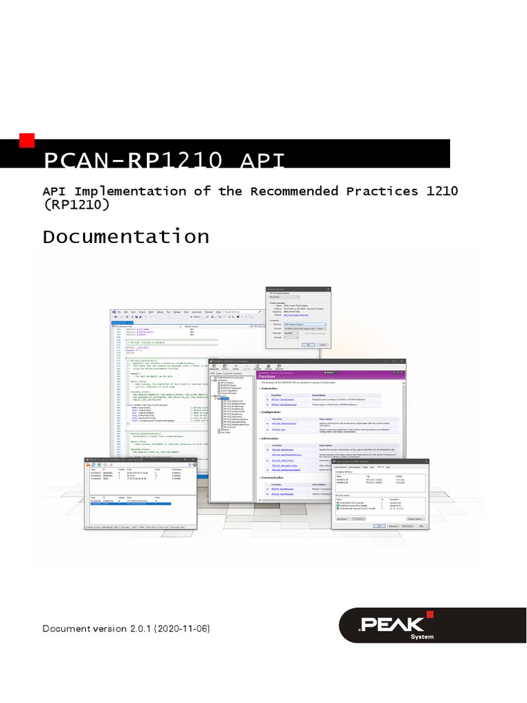PCAN RP1210 API - Eng | PDF | Library (Computing) | Bit Rate