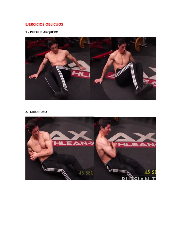 EJERCICIOS OBLICUOS (Athlean-X) | PDF