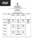 Sample Class Program Sy 2024-2025 | PDF | Philippines