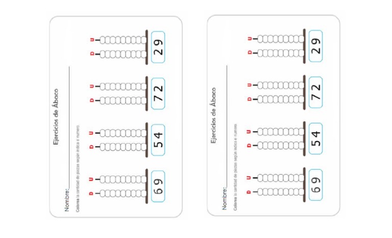 Ejercicios Del Abaco | PDF