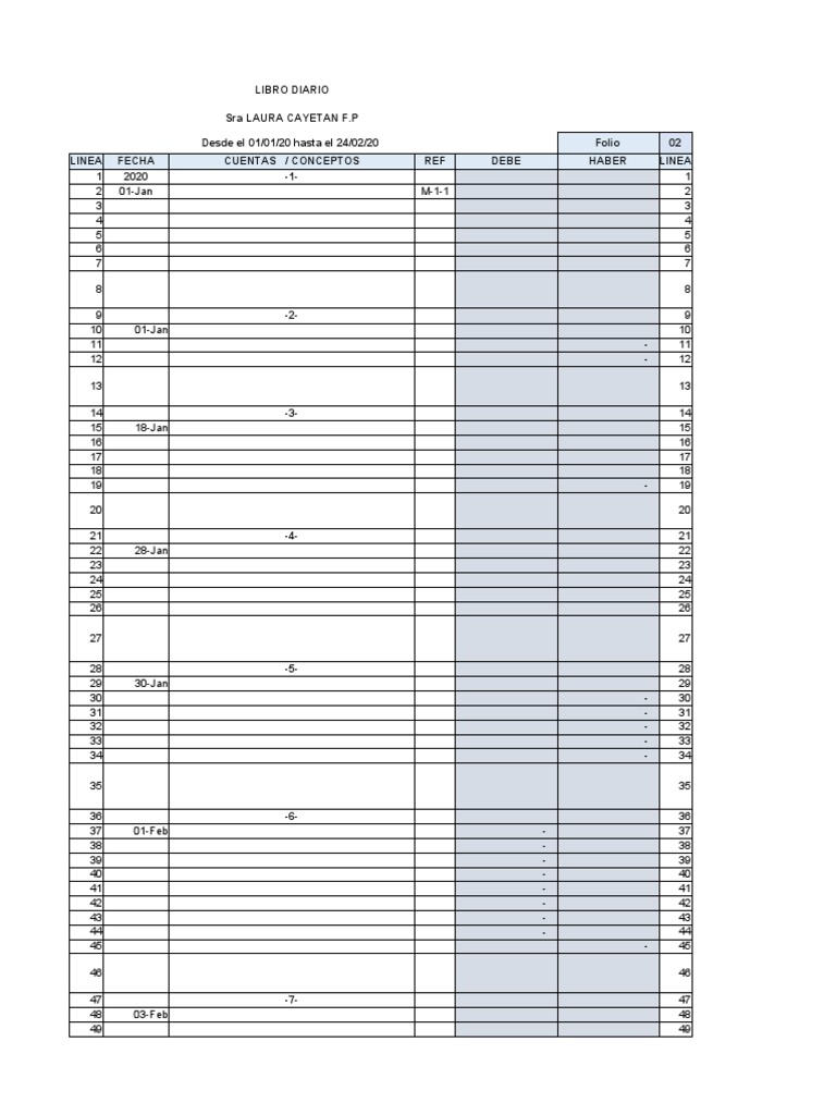 Taller de Libro Diario Mayor y Balance de Comprobacion Ejercicio LC | PDF | Economias