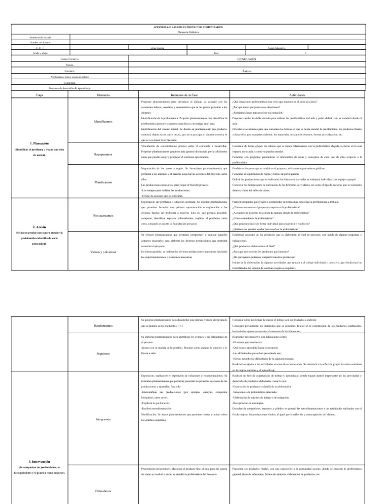 Formatos Planeación Fase 3 | PDF | Evaluación | Aprendizaje Formatos Planeación Fase 3 | PDF | Evaluación | Aprendizaje