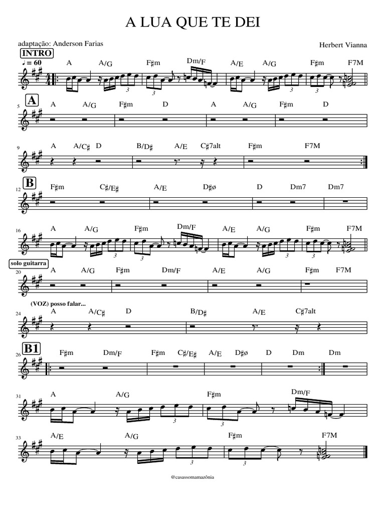 A Lua Que Te Dei (Recital) | PDF