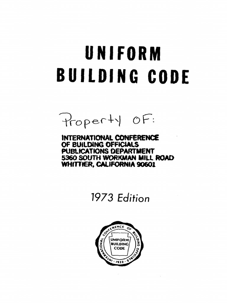 Ubc 1973 | PDF | Structural Steel | Concrete