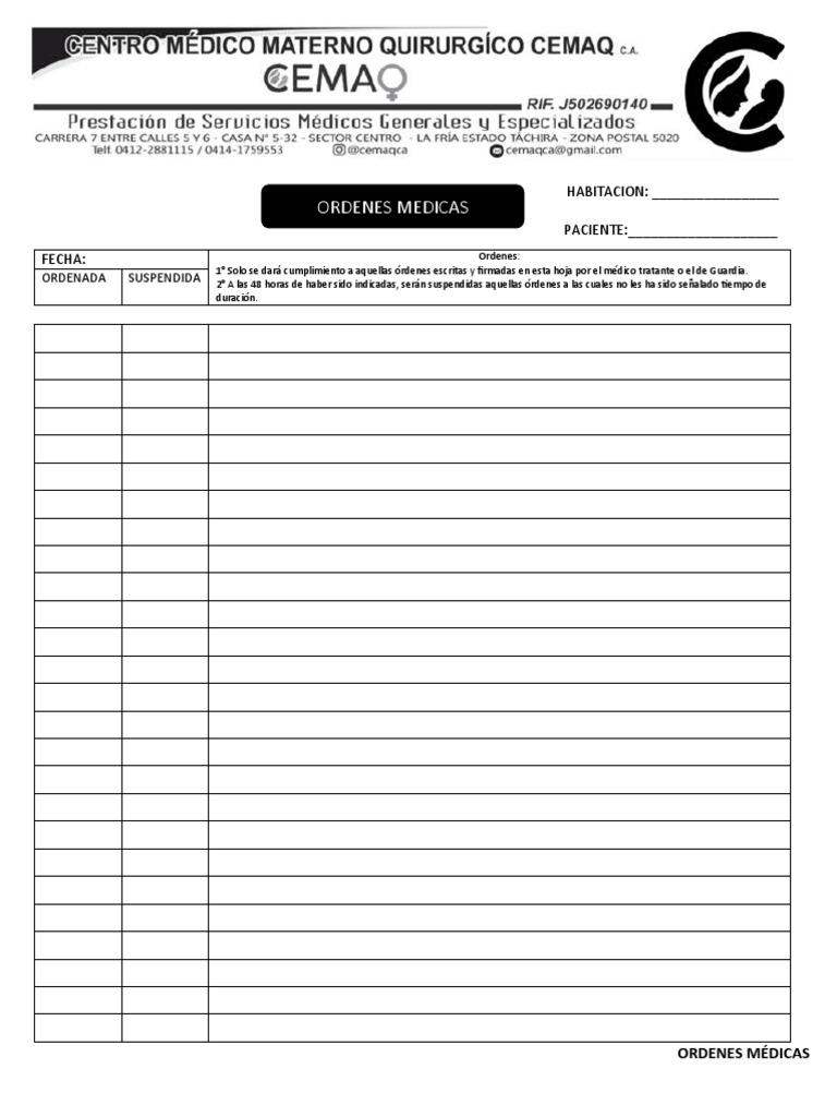 4-Ordenes Medica | PDF