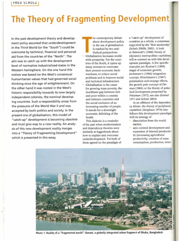 Scholz - 2005 - Fragmenting Development | PDF