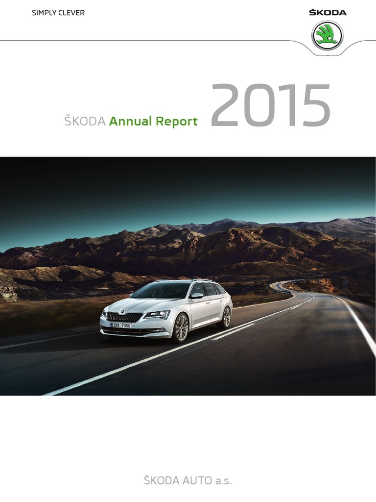 Skoda Annual Report 2015 | PDF | Volkswagen Group | Balance Sheet