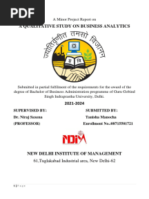 Business Analytics Documents & PDFs | Scribd