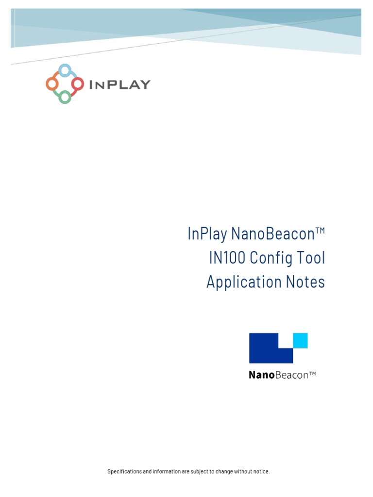 NanoBeacon Config Tool User Guide EN | PDF | Bluetooth | Computer Science
