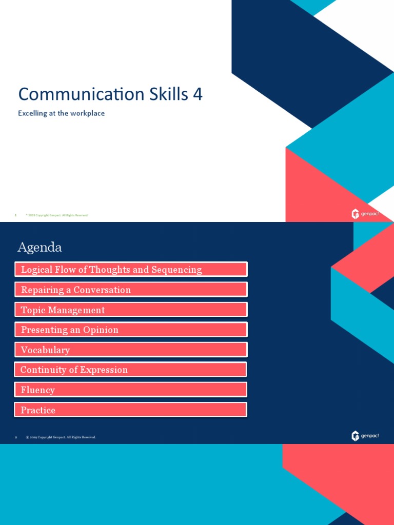 Communication Skills 4 Fluency | PDF | Fluency | Stress (Linguistics)