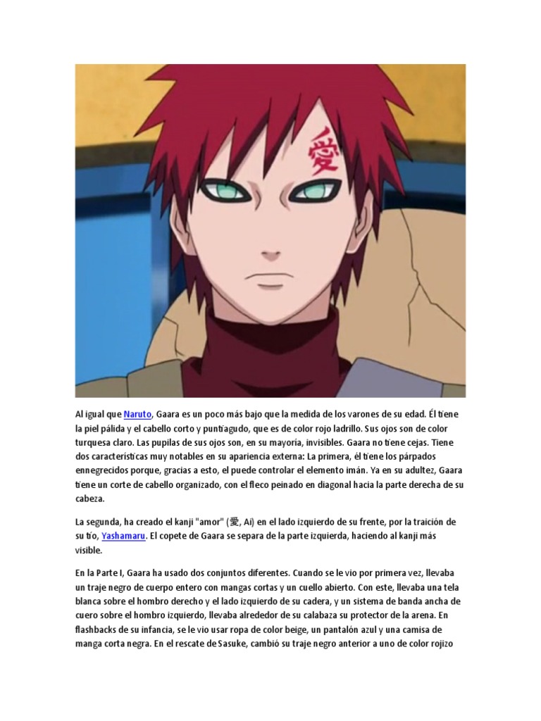 Gaara Su Transformacion | PDF