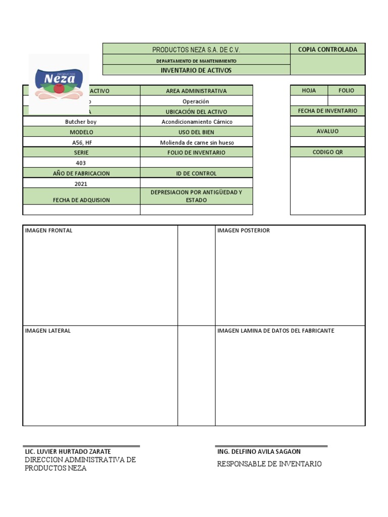 Inventario de Activos Neza | PDF