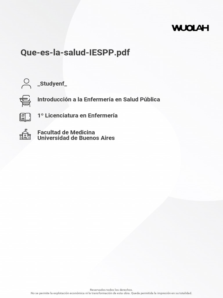 Todas Las Clases de IESP | PDF | Salud pública