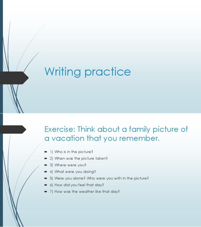 2.2 Writing Practice | PDF | Language Arts & Discipline