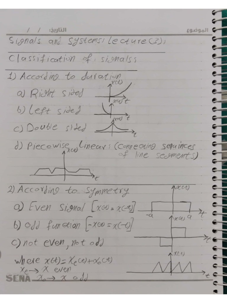 Signals And Systems Lecture 3 Pdf