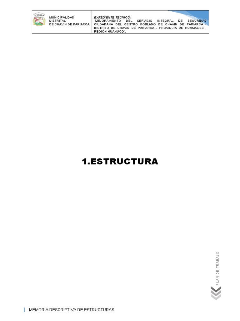 Memoria Descriptiva ESTRUCTURAS | PDF | Construyendo tecnología | Elementos arquitectónicos