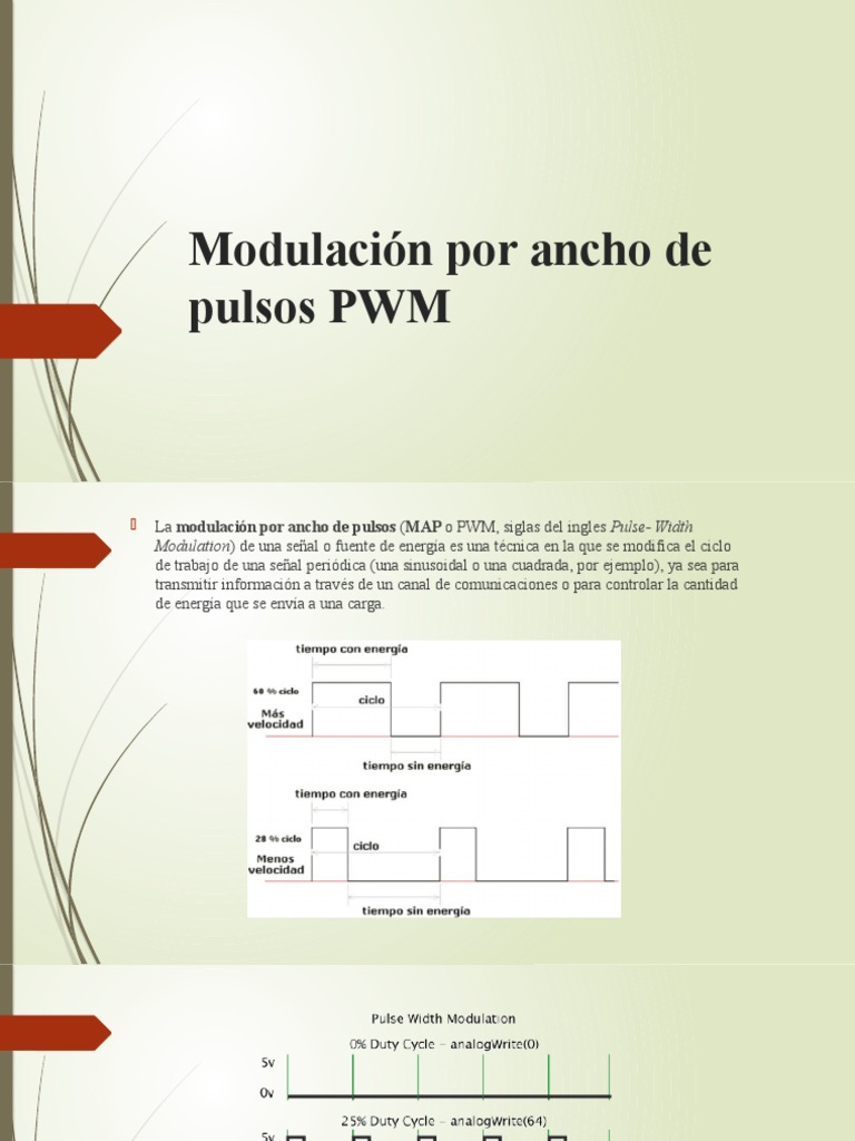 Modulación Por Ancho de Pulsos PWM | PDF | Microcontrolador | Ciencias ...