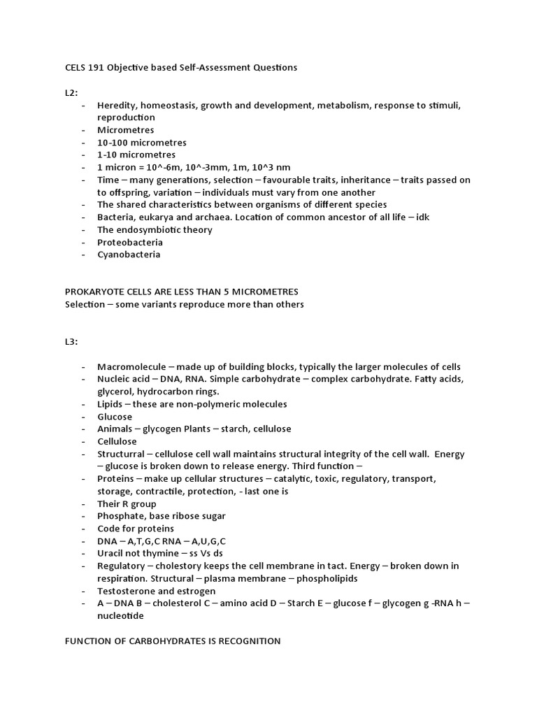 CELS 191 Objective Based Self | PDF | Photosynthesis | Electron Transport Chain