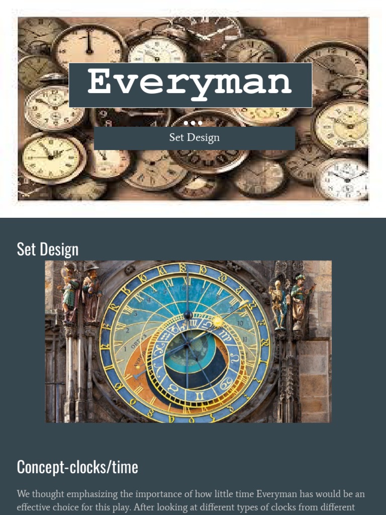 Set Design Example Everyman Play | PDF