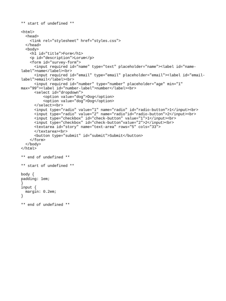 Build A Survey Form Pdf 