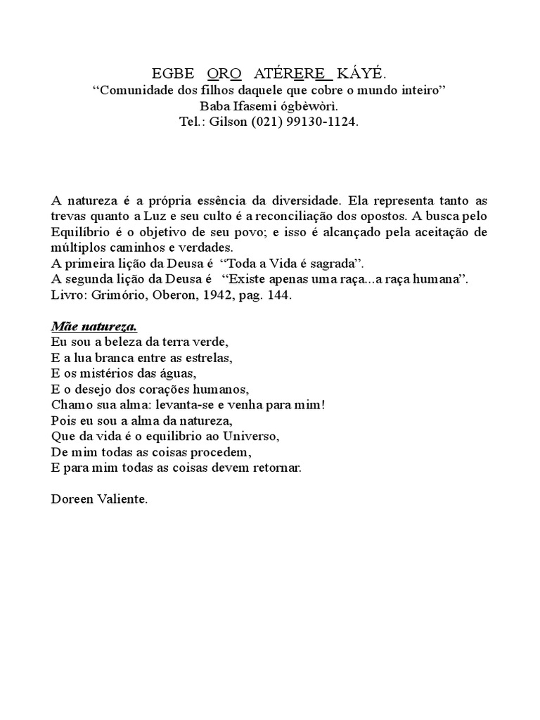 iya mi apostila bábà Gilson | PDF | Morte | Mitologia grega