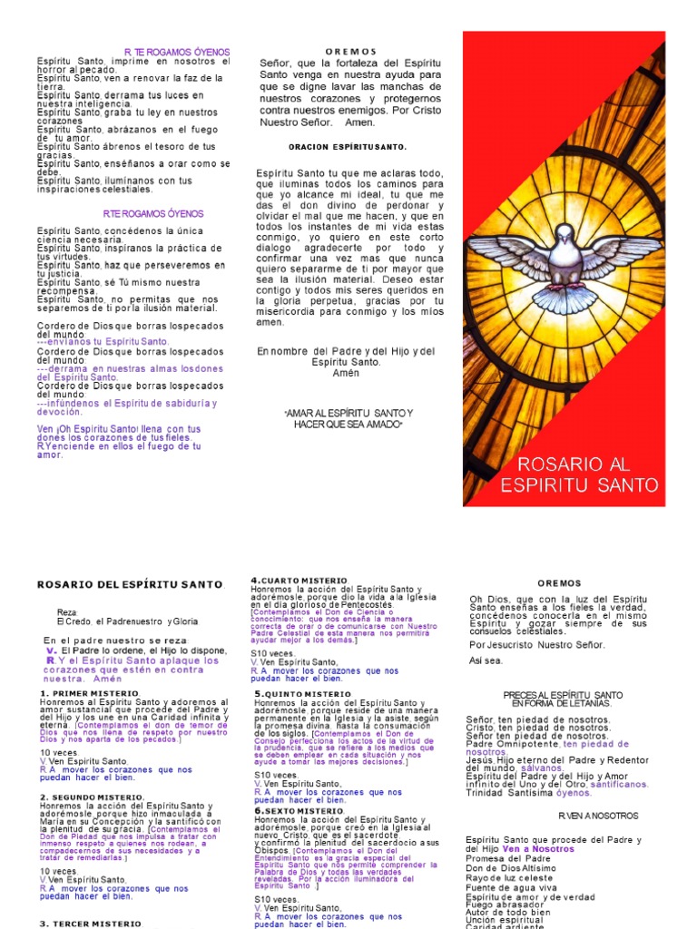 Rosario Al Espiritu Santo Pdf