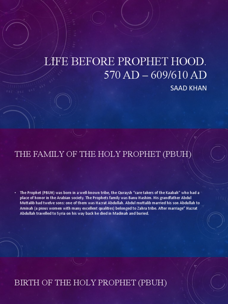 Life Before Prophet Hood. | PDF | Muhammad | Banu Hashim