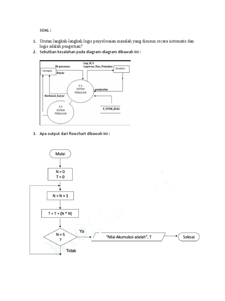 Soal Flowchart | PDF