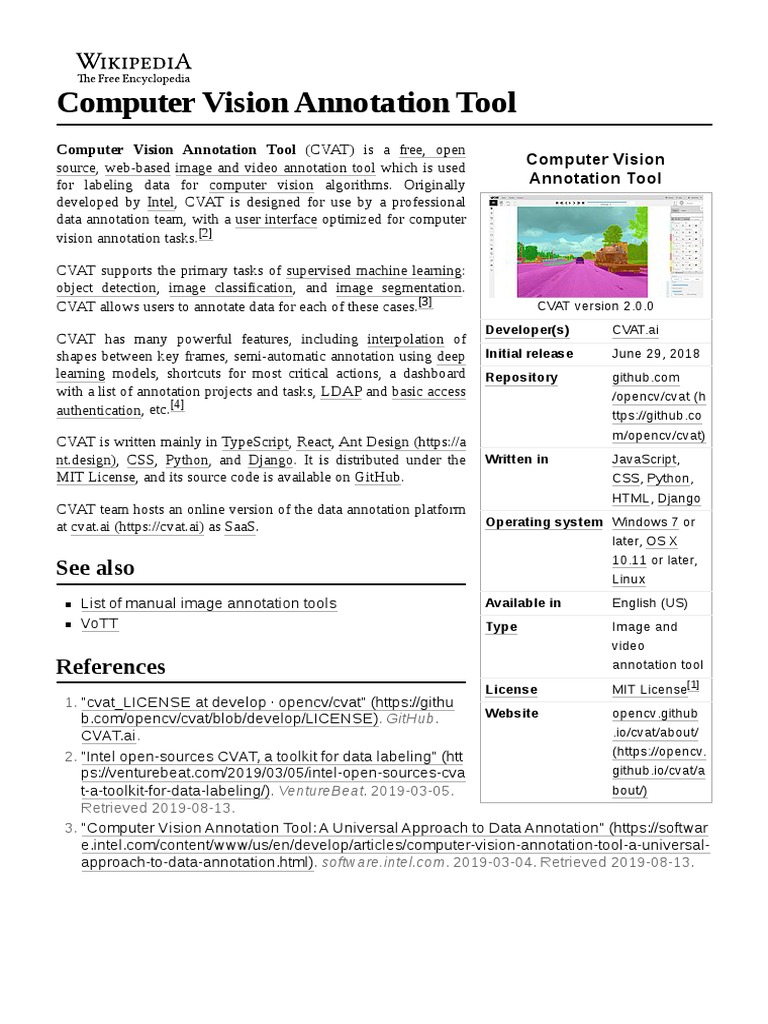 Computer Vision Annotation Tool | PDF | Computer Vision | Annotation