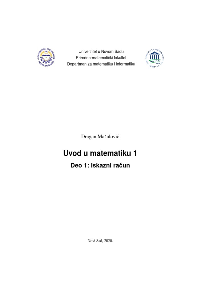 DS1-Deo1-Iskazni Racun | PDF
