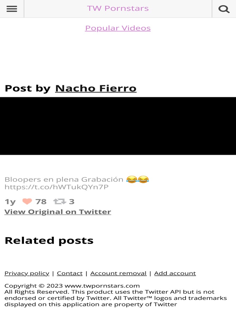 Nacho Fierro: Post by | PDF