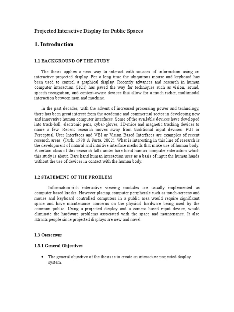 Proposal 0 | PDF | Human–Computer Interaction | Graphical User Interfaces