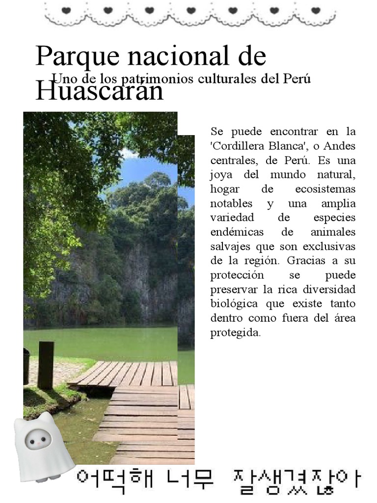 Ficha Informativa Parque Nacional de Huascarán | PDF | Tecnología