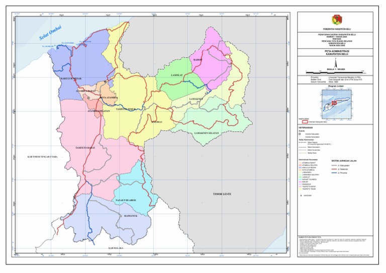 Peta Administrasi Belu | PDF
