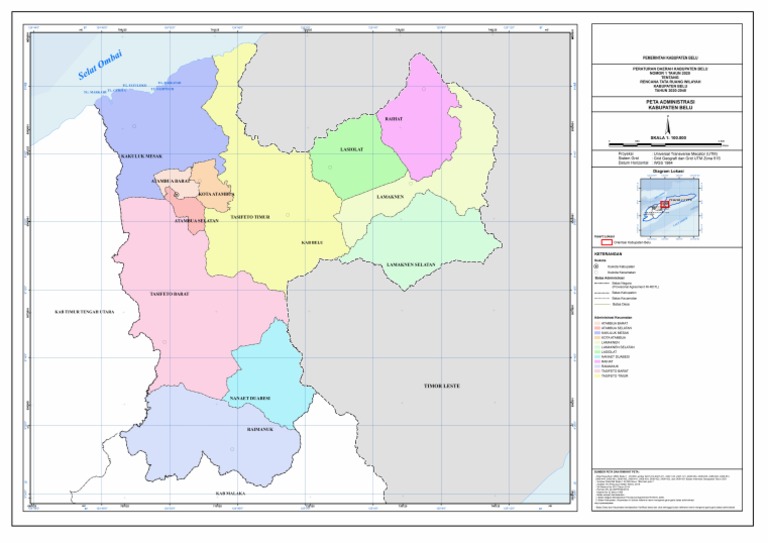 Peta Administrasi-Kecamatan | PDF