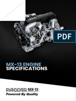 PACCAR MX 13 Block Specs | PDF | Piston | Cylinder (Engine)