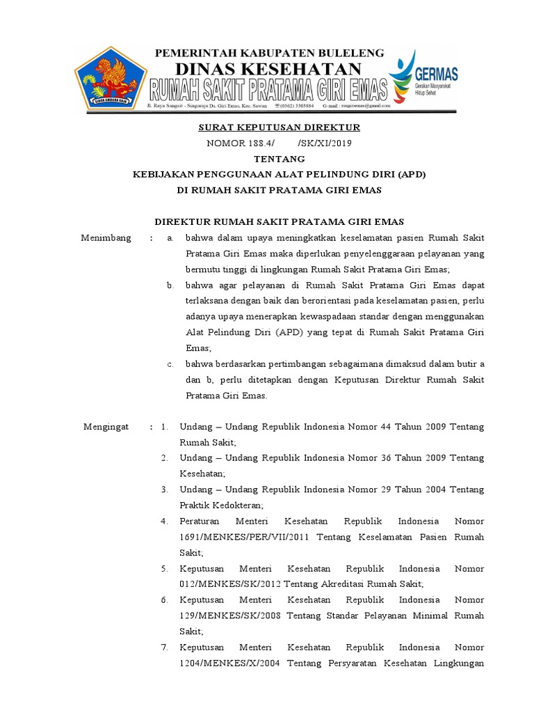 SK Penggunaan Apd | PDF