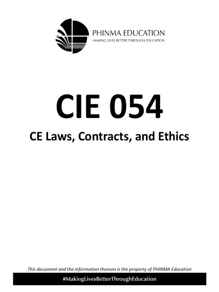 p1 Ce Laws | PDF | Conflict Of Interest | Engineer