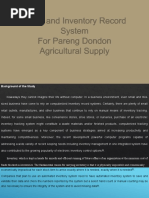 Trade Project Sample | PDF | Inventory | Feasibility Study