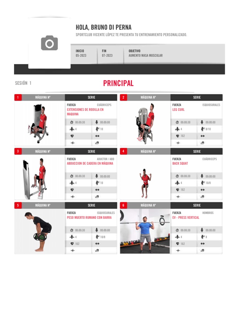 Semana 1 | PDF | Anatomía humana | Entrenamiento con pesas