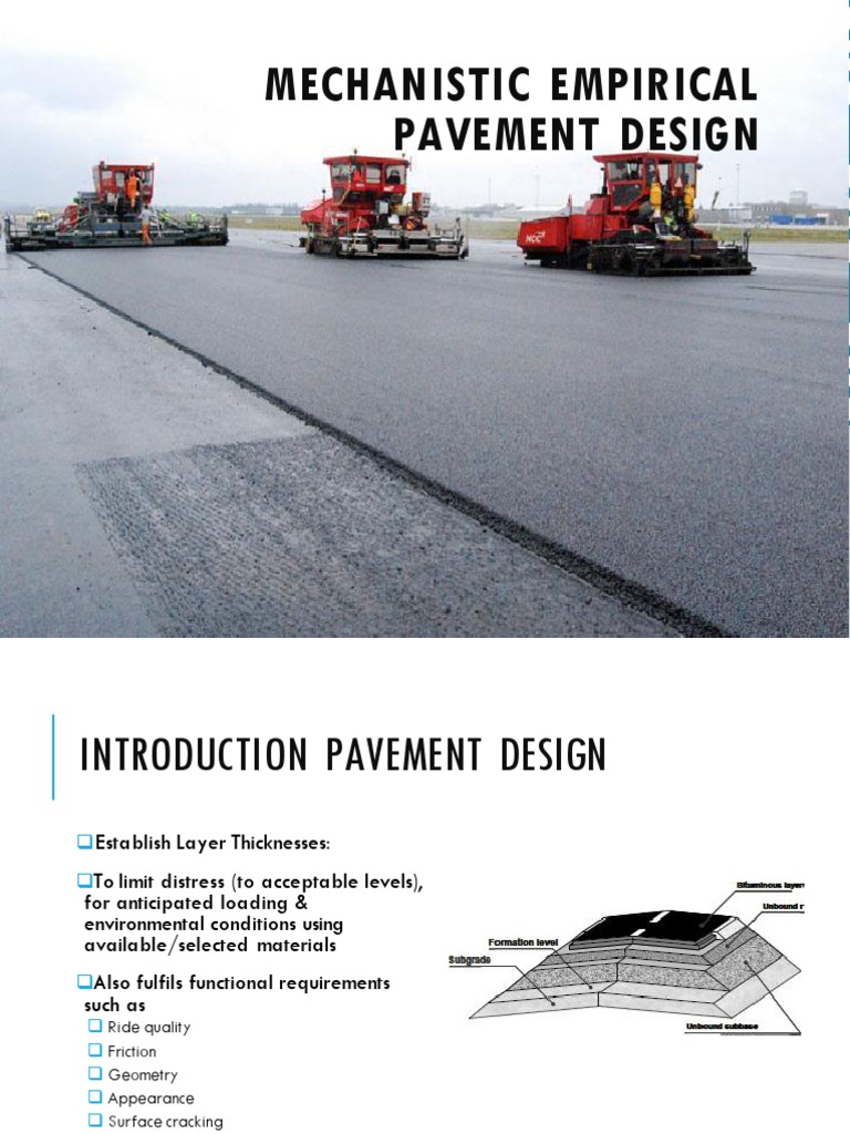 Lecture 3 Mechanistic-Empirical Pavement Desing | PDF | Young's Modulus | Road Surface